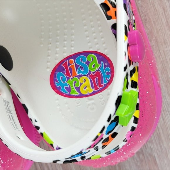CROCS | Shoes | New Crocs X Lisa Frank Printed Pink Mega Crush Platform ...